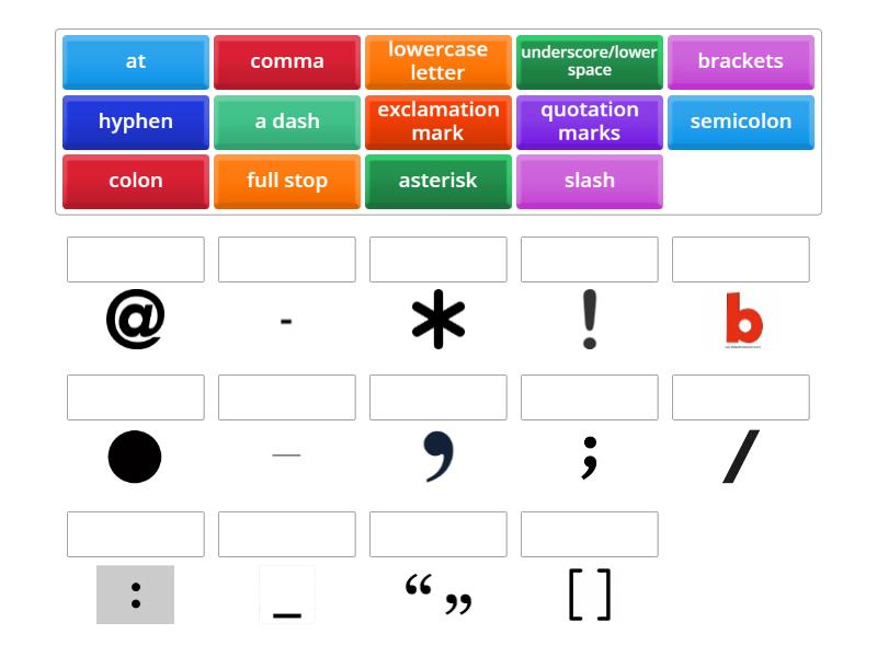 Symbols and signs - Match up