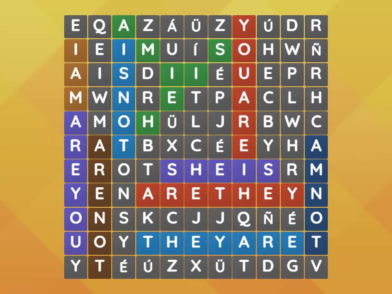 To be - Wordsearch