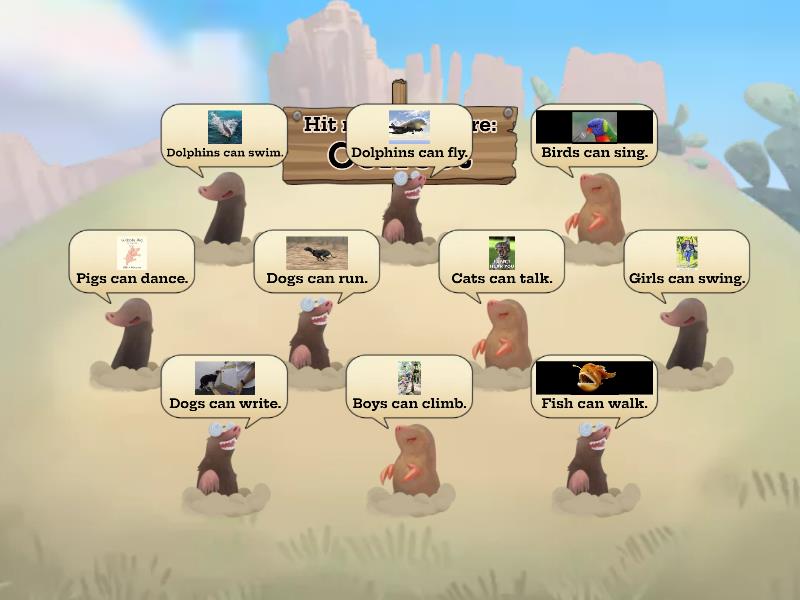 Spotlight 2 Module 3 Can/can't - Whack-a-mole