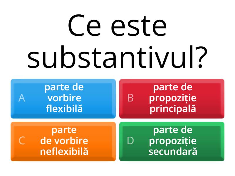 Substantivul - Quiz