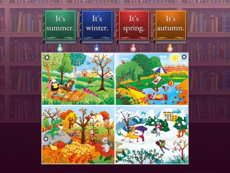 Seasons of the year - Labelled diagram