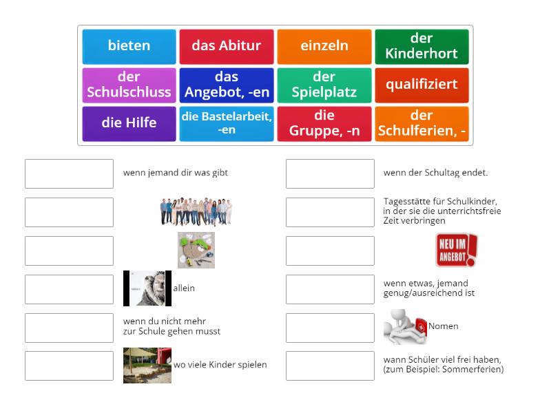 Wortschatz A2.2 Lek 9 Teil 3 (von PThao) - Une las parejas