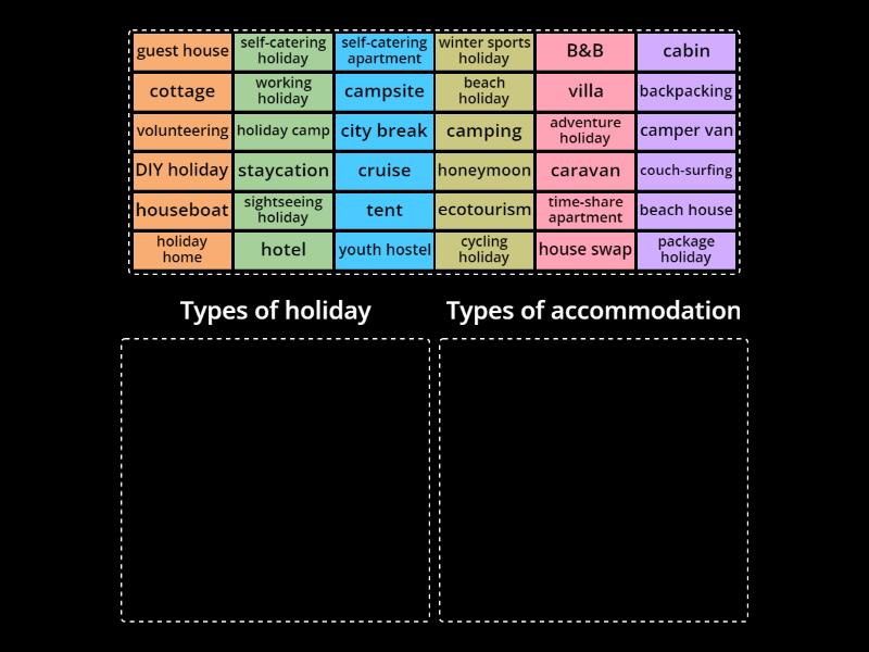 Solutions Upper-intermediate Unit 4 Types of accommodation and holiday ...