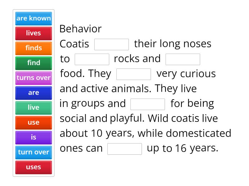 Behavior - Complete the sentence