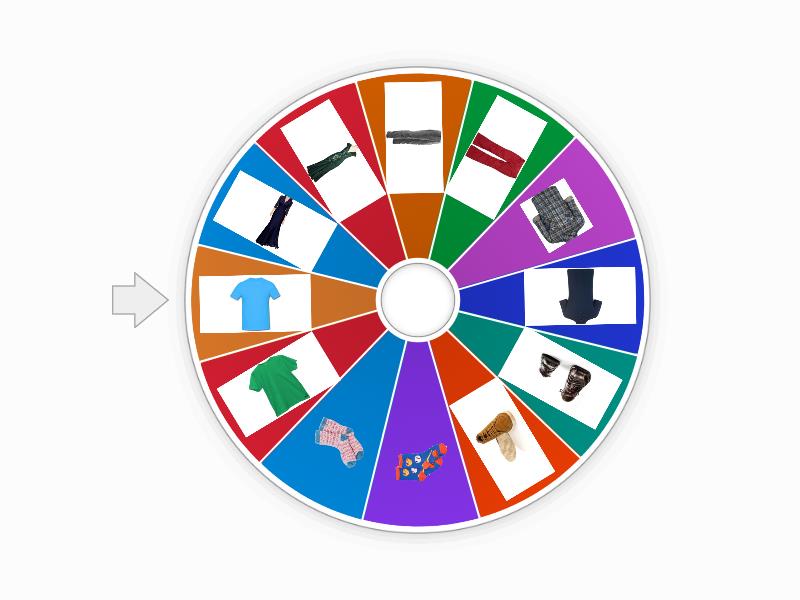 ESL 50 -Clothing A Spin - Spin the wheel