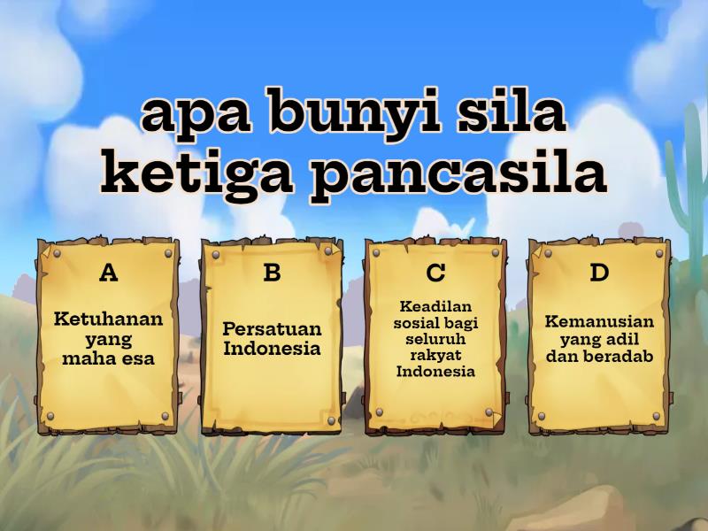 Menerapkan Nilai Nilai Pancasila Dilingkungan Rumah Quiz 