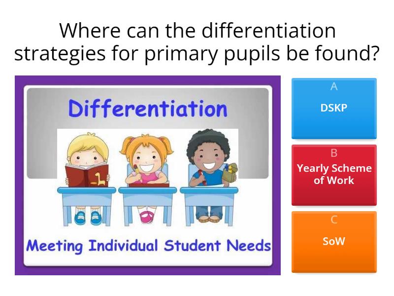 DIFFERENTIATION STRATEGIES - Quiz