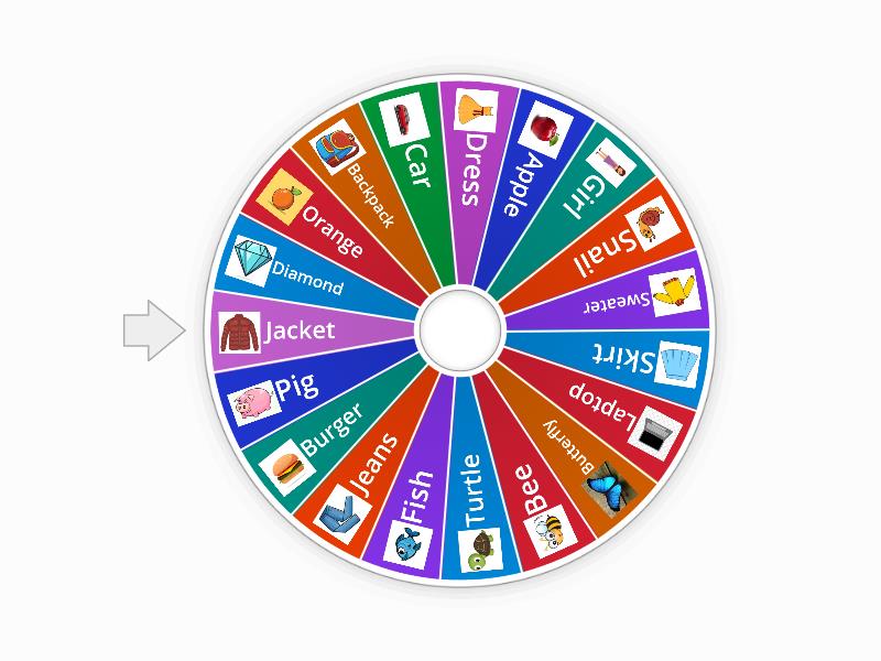 Adjectives - Random wheel