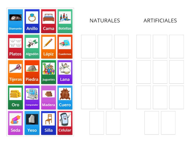 ELEMENTOS NATURALES Y ARTIFICIALES - Group sort