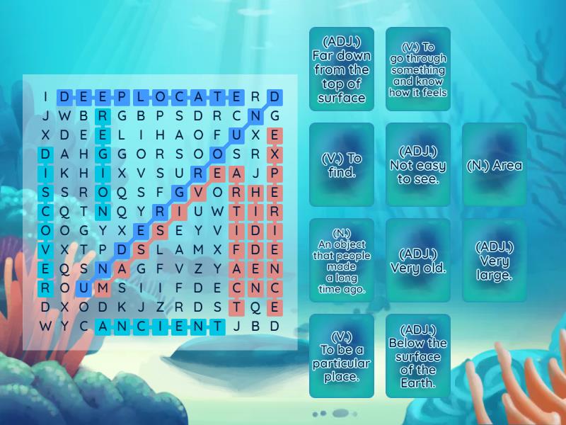 What is our next destination? - Wordsearch