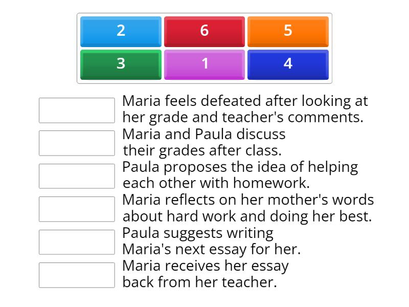 Reorder the events according to the story Alef Lesson 63-64 - Match up