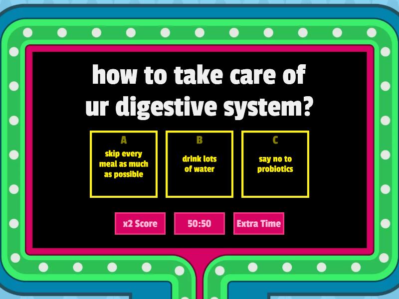 digestive system - Gameshow quiz