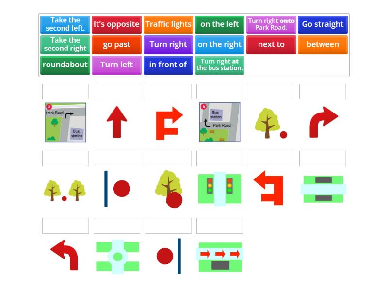 5C GIVING DIRECTIONS - Match up