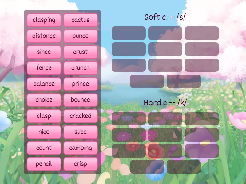 Hard c vs. Soft c Sorting - Group sort
