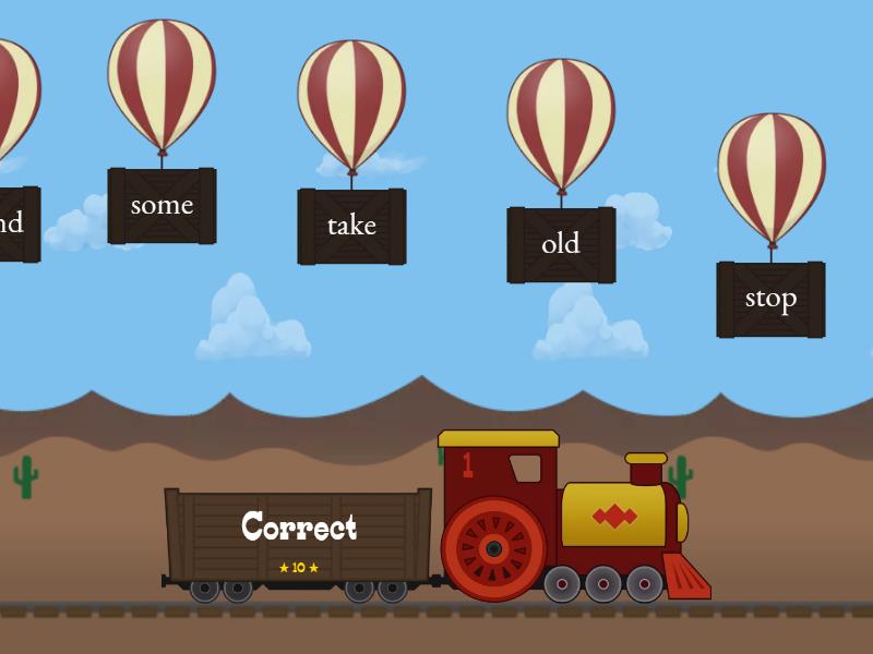 Sight Words - First Grade (second half) - Balloon pop
