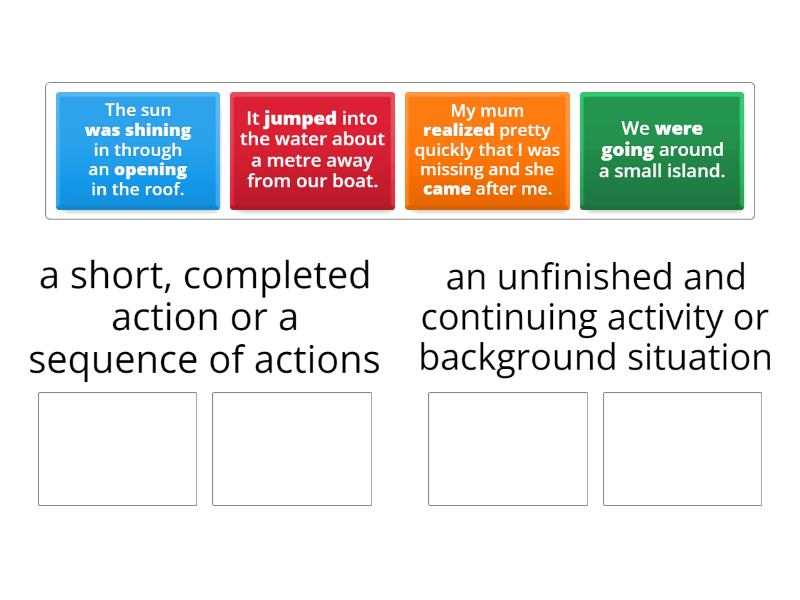 Past situations - Group sort