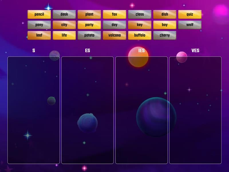 Plurals - Categorize