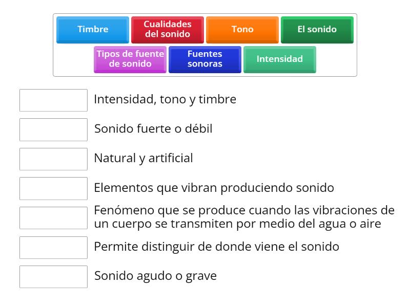 El sonido - Une las parejas