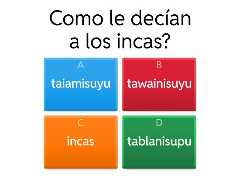 INCAS - Quiz