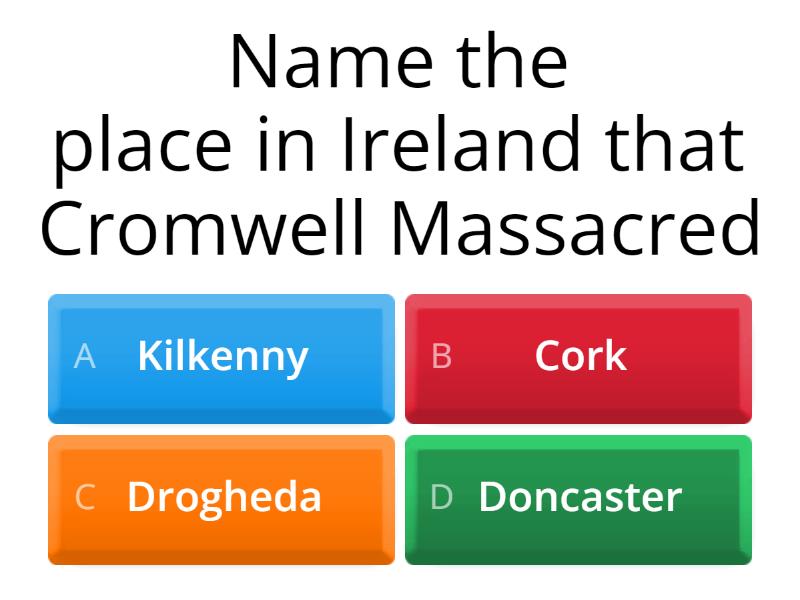 Cromwell & Major Generals - Quiz