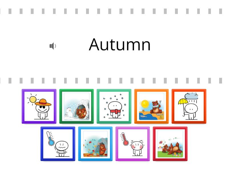 Seasons and Weather - Find the match