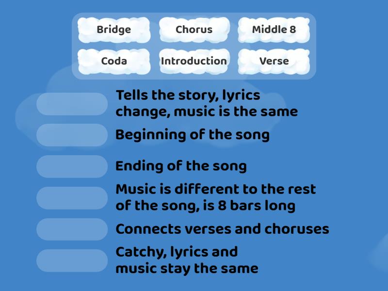 Song Structure - Match up