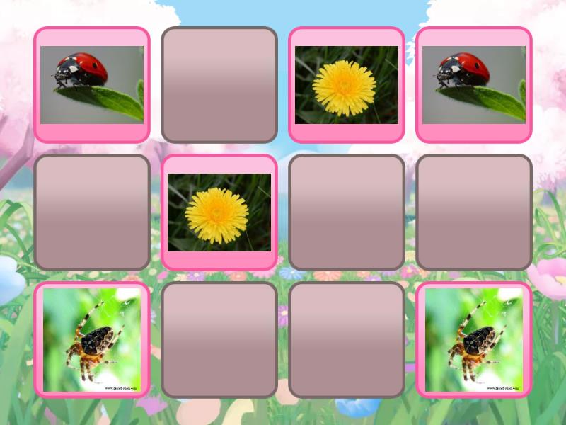 Plesna haljina žutog maslačka- memory - Igra pamćenja