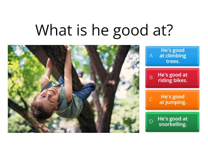 Good at / Not good at - Quiz