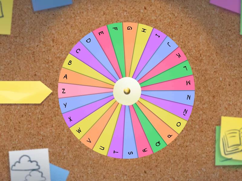 LA RUEDA DEL ABECEDARIO EN MAYUSCULAS - Spin the wheel