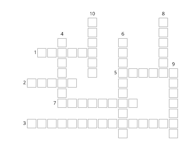 Everyday Objects, Speakout A2 - Crossword
