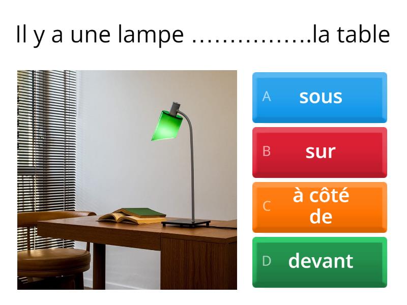 C-Adverbes et prepositions de lieu - Quiz