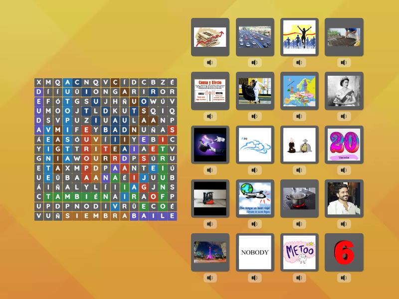 wordsearch-diptongos: ai, au, ie, ei, iu, eu, ia - Sopa de letras