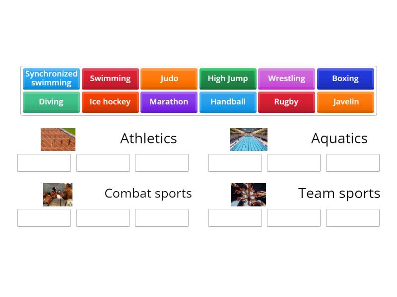 Sports Categories - Group sort