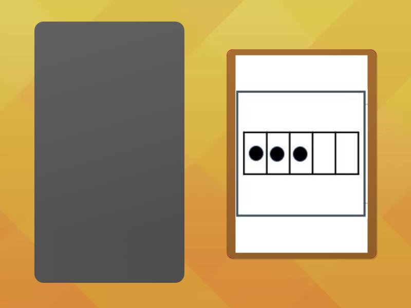 Subitising dots, 5 frames - Speaking cards