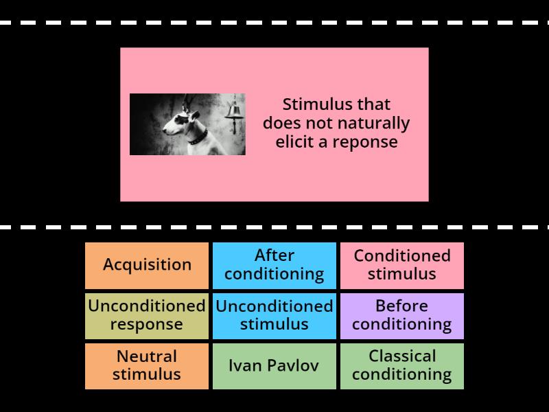 Classical conditioning - Key terms - Find the match