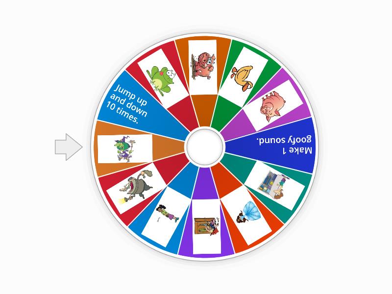 B4 Unit 6 Vocabulary Wheel - Spin the wheel