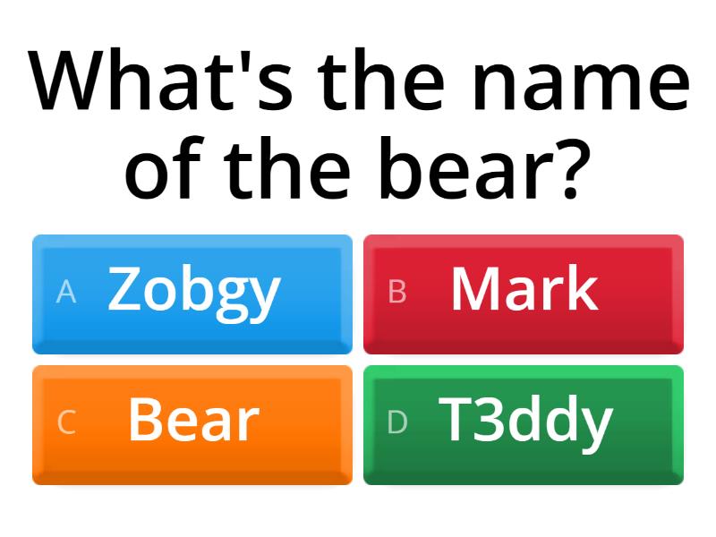 Delivery Bear - Quiz