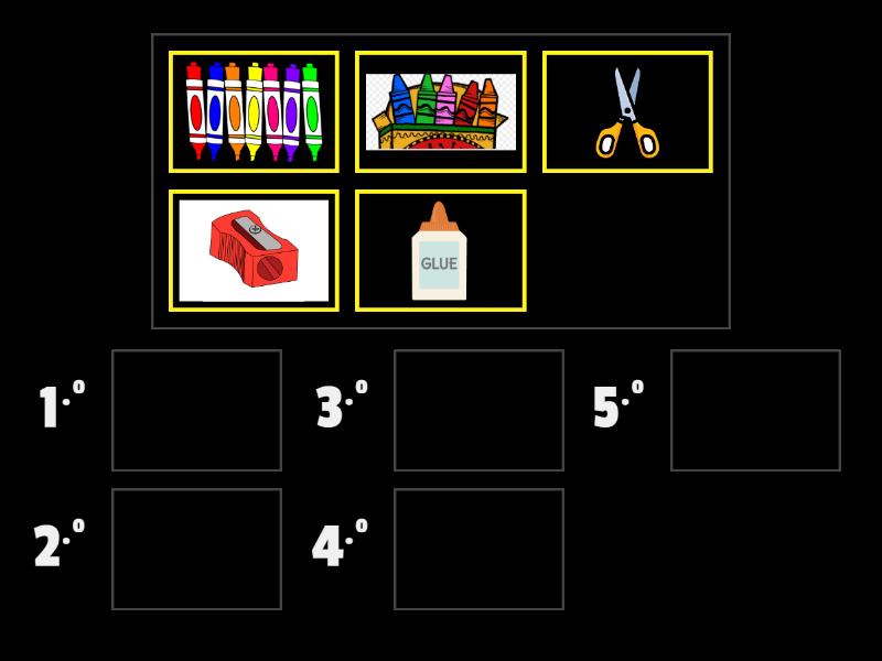 School Objects Rank Order