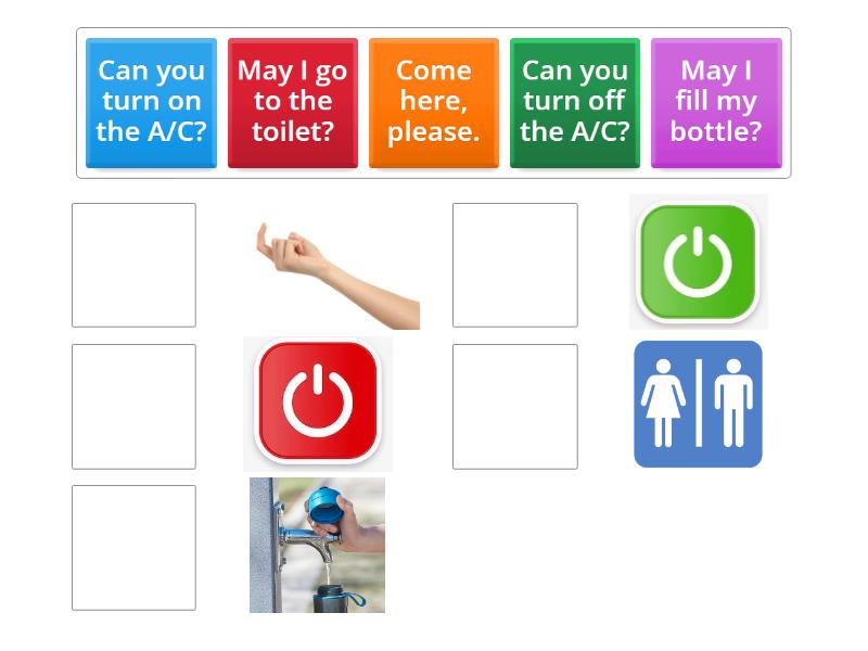 Classroom English - Match up
