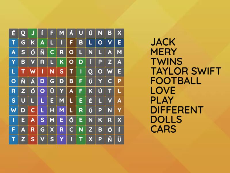 Alphabet soup - TWO TWINS - Sopa de letras