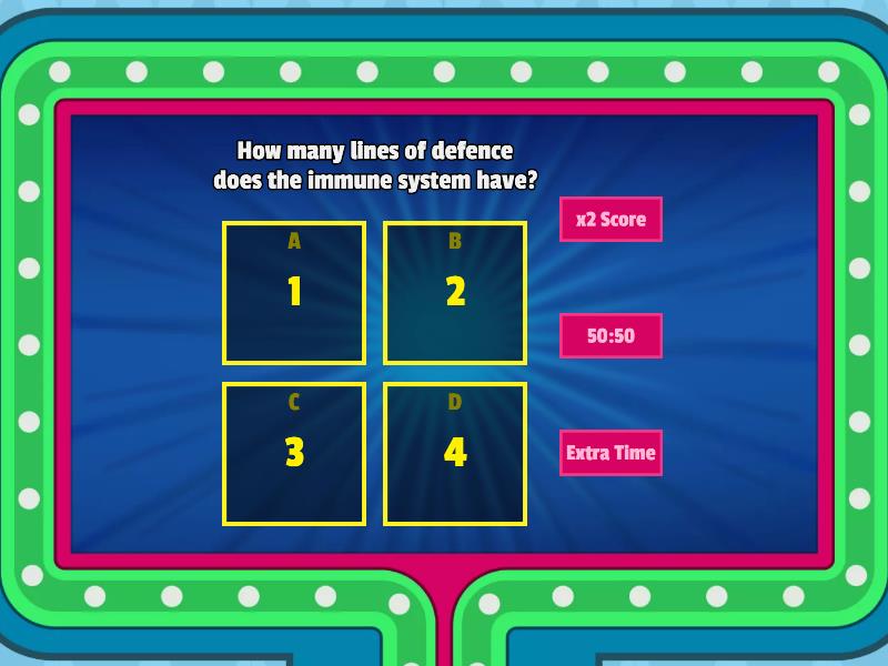 The Immune System Cells - Gameshow quiz