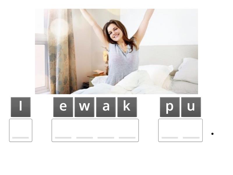 Daily routines - Anagram