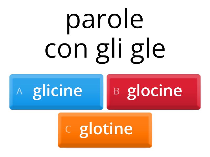 parole con gli - Quiz