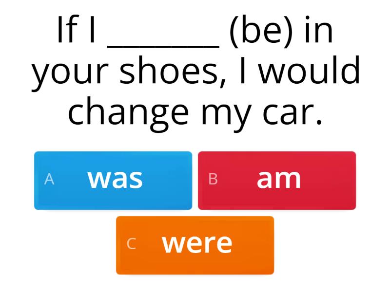 Second conditional. - Quiz