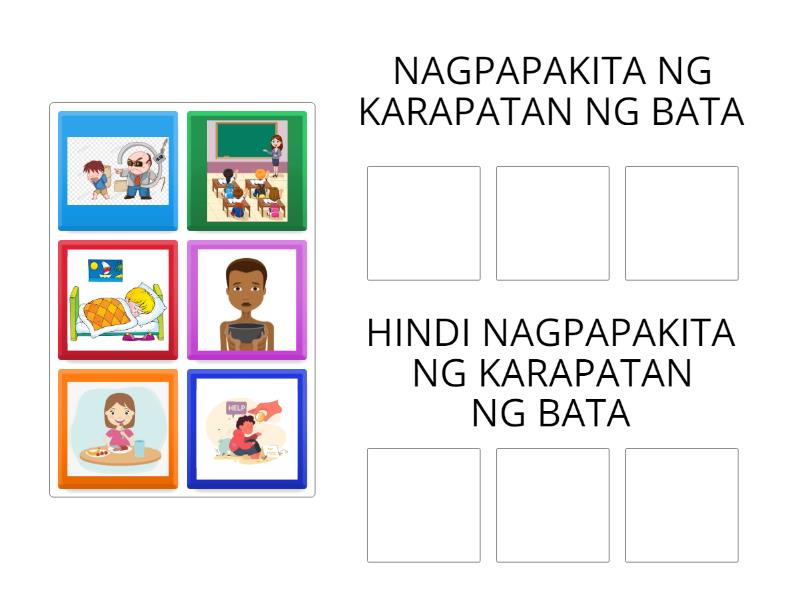 Mga Karapatan ng Bata - Grup sıralaması