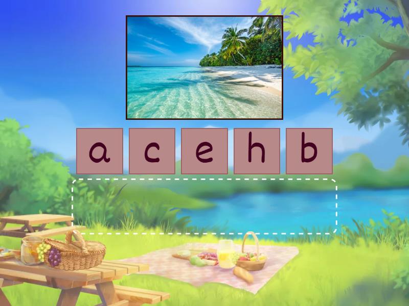 at the beach VOC - Anagram
