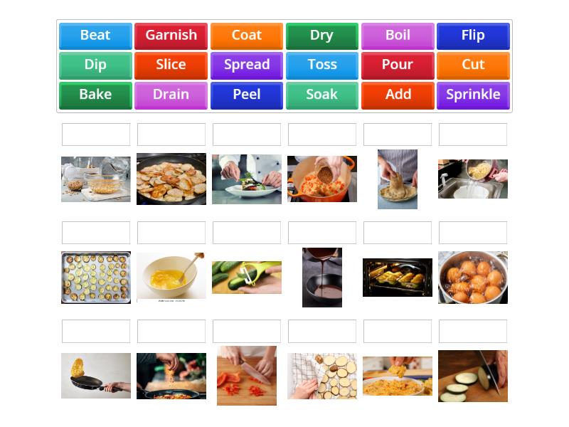 Let's make a recipe!! - Match up