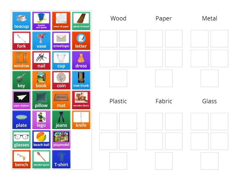 Material sorting - Group sort