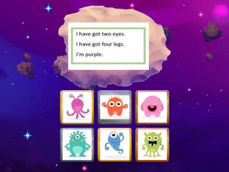 Monsters (body parts) - Find the match