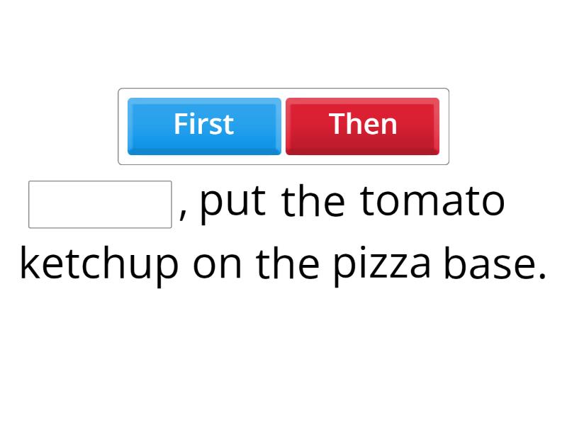 How to make a Red Pepper Pizza - Complete the sentence